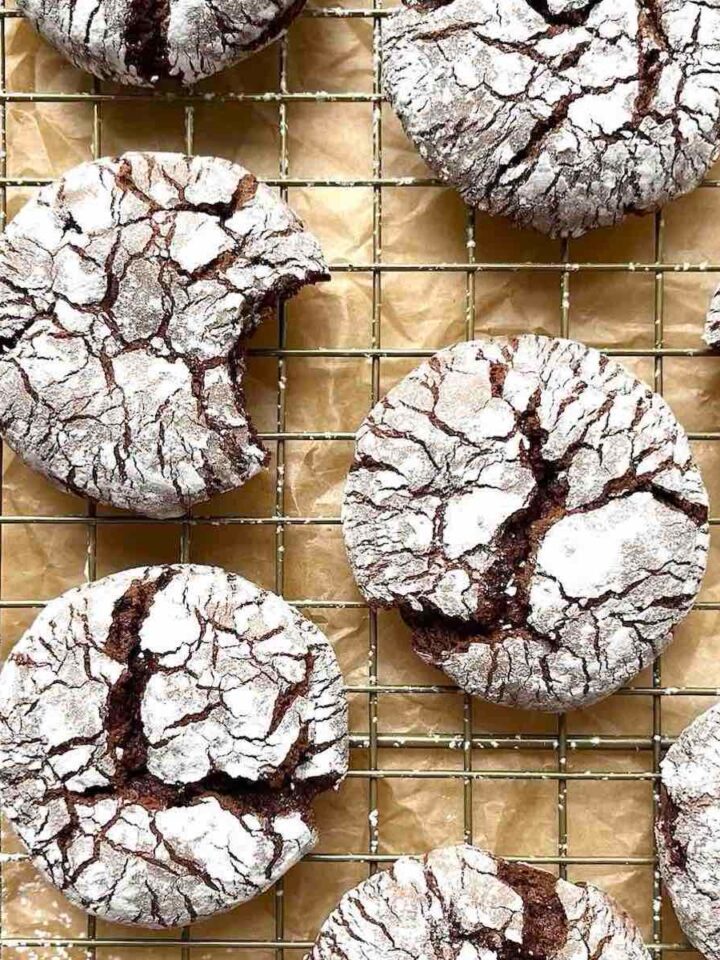 Easy Gingerbread Crinkle Cookies with Cake Mix