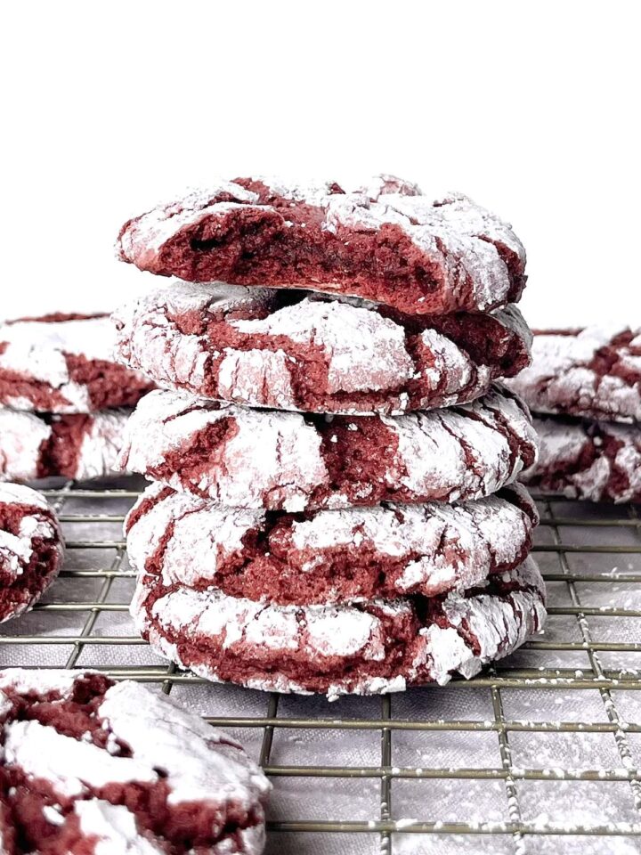 Easy Chocolate Crinkle Cookies with Cake Mix
