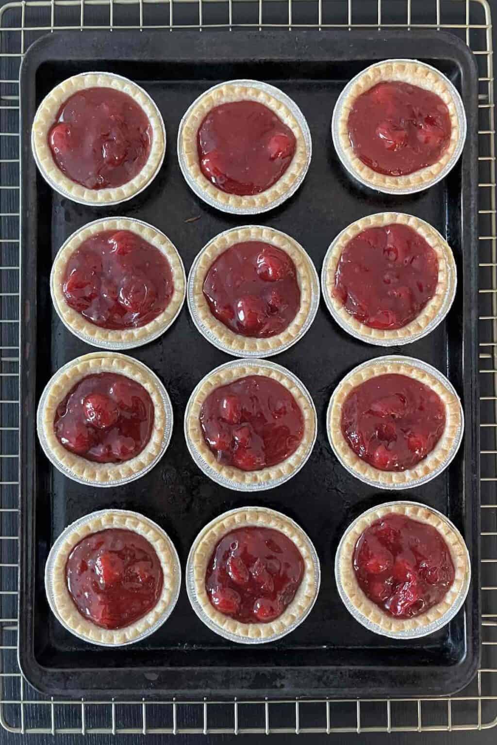 Easy Mini Cherry Tarts