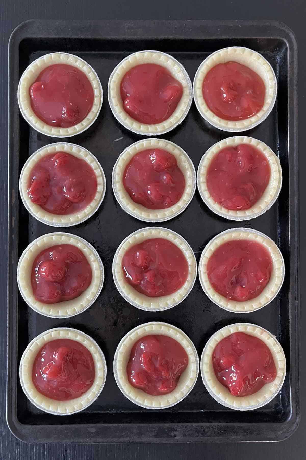 Easy Mini Cherry Tarts