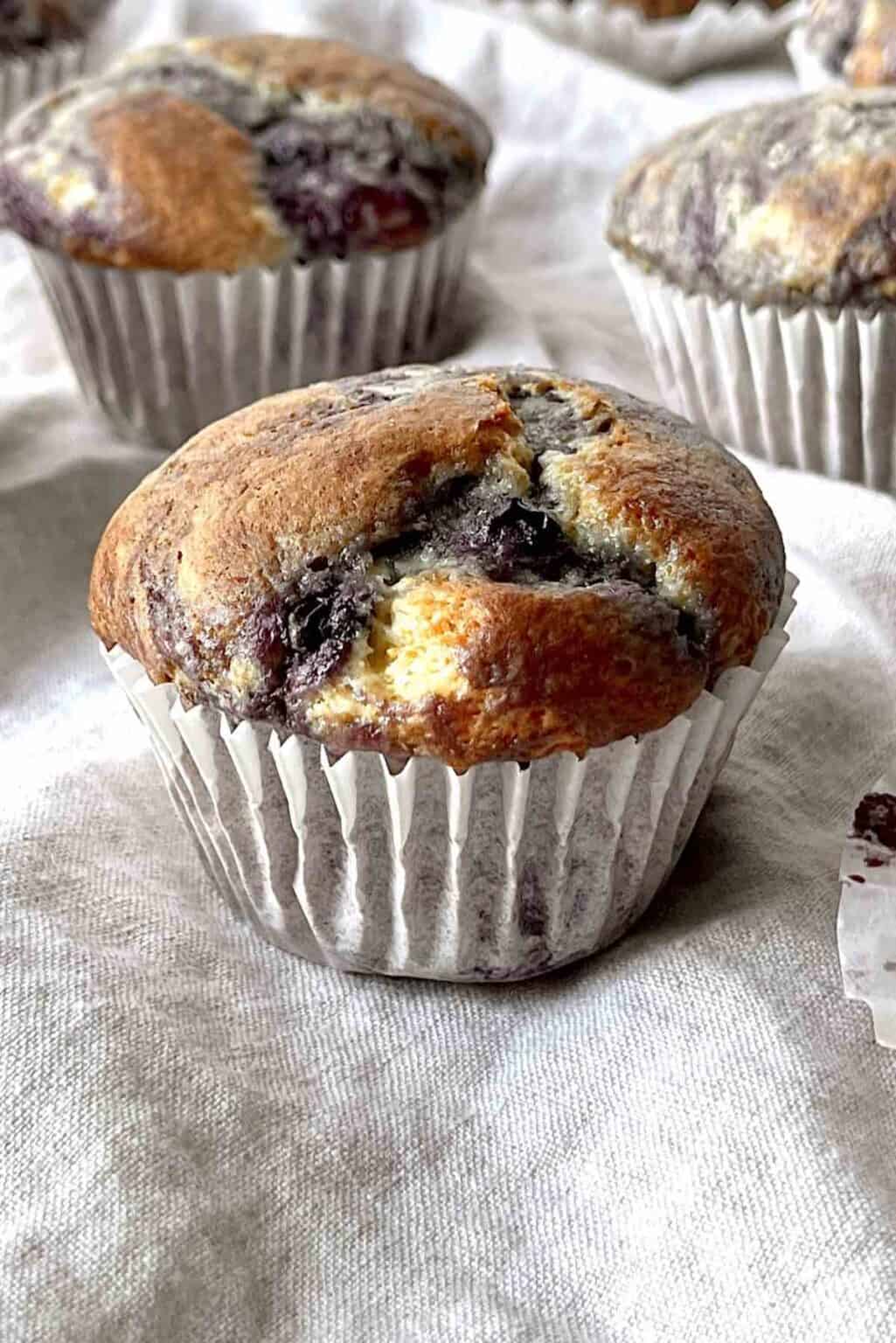 Easy Blueberry Muffins with Cake Mix