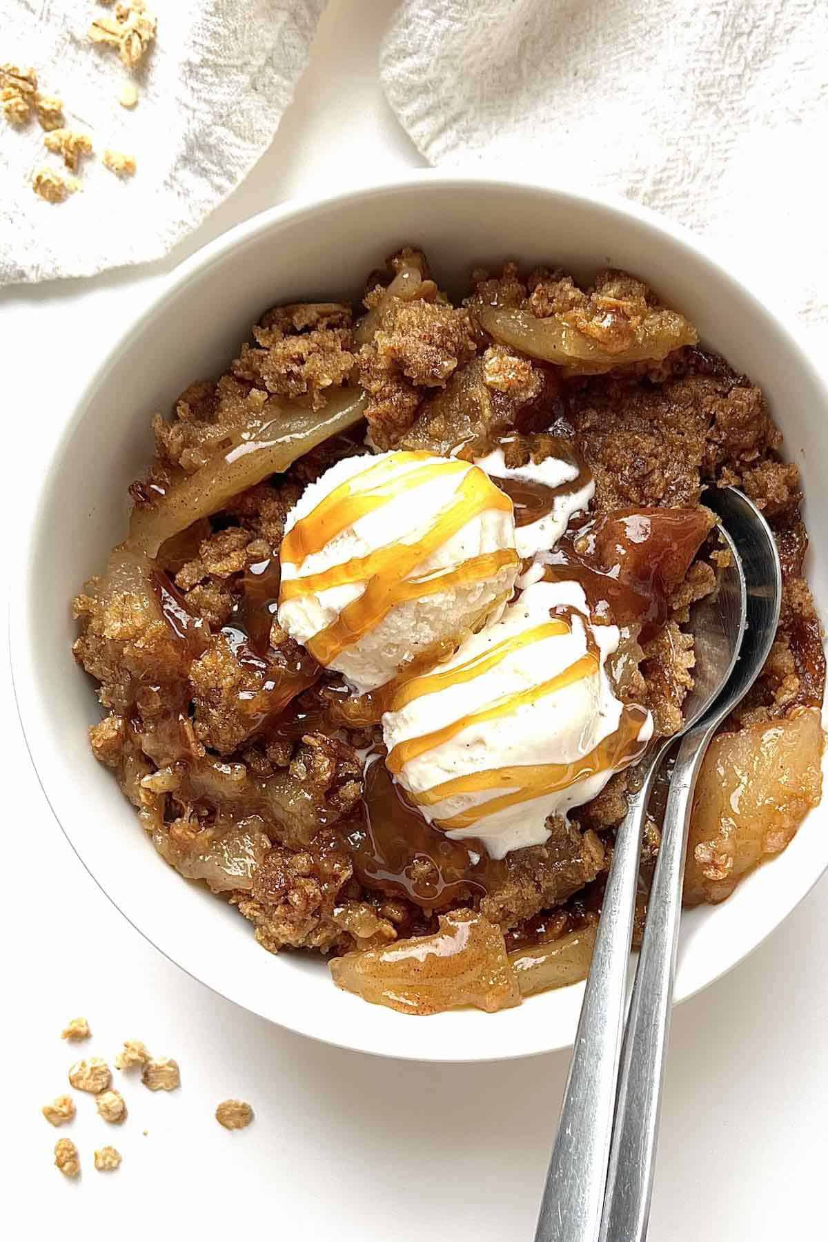 Easy Granola Apple Crisp (with Canned Apples)
